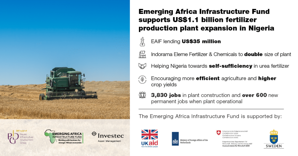 EAIF lends US$35 million to US$1.1 billion project to double production at Nigeria’s largest ...